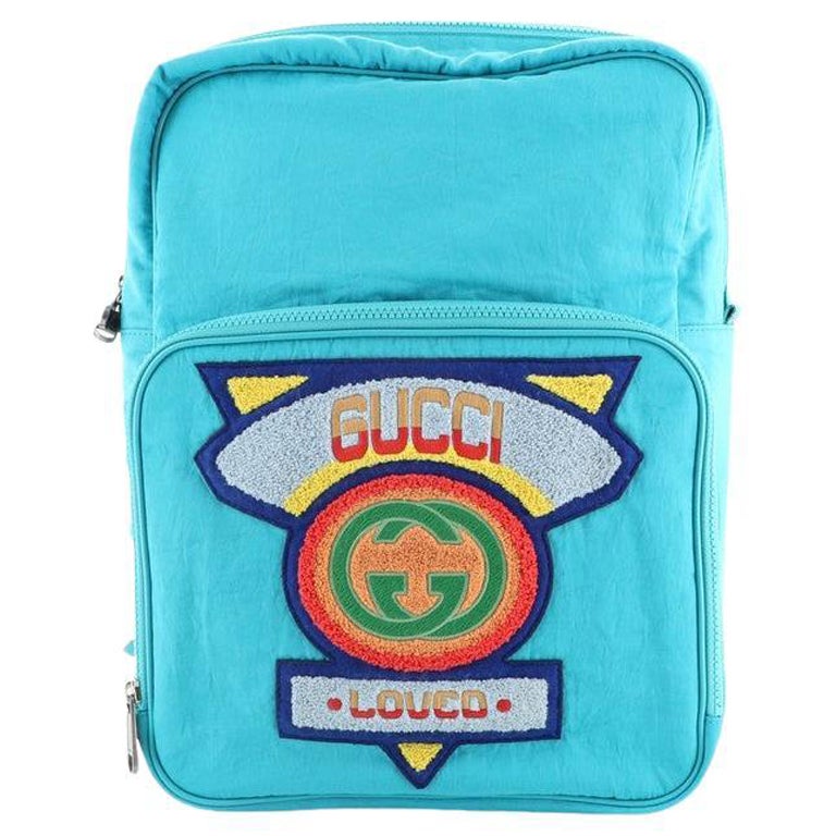 Gucci 80's Patch Backpack Nylon Medium at 1stDibs