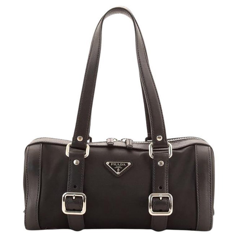Prada Belted Boston Bag Tessuto Medium at 1stDibs