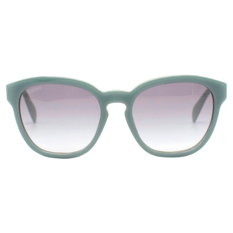 Prada Clear Rectangular Sunglasses with Purple Tinted Lenses at 1stDibs ...