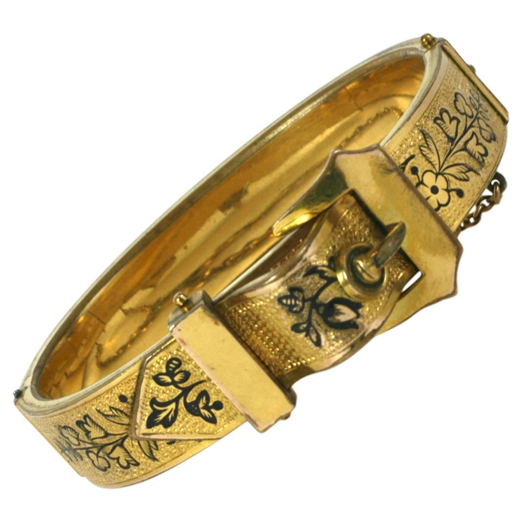 Victorian Enamel Buckle Bracelet at 1stDibs