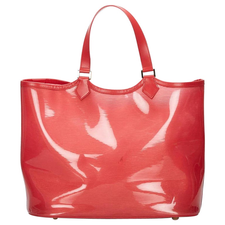 Louis Vuitton Translucent Red Epi Plage Lagoon Bay MM Clear Tote Bag ...