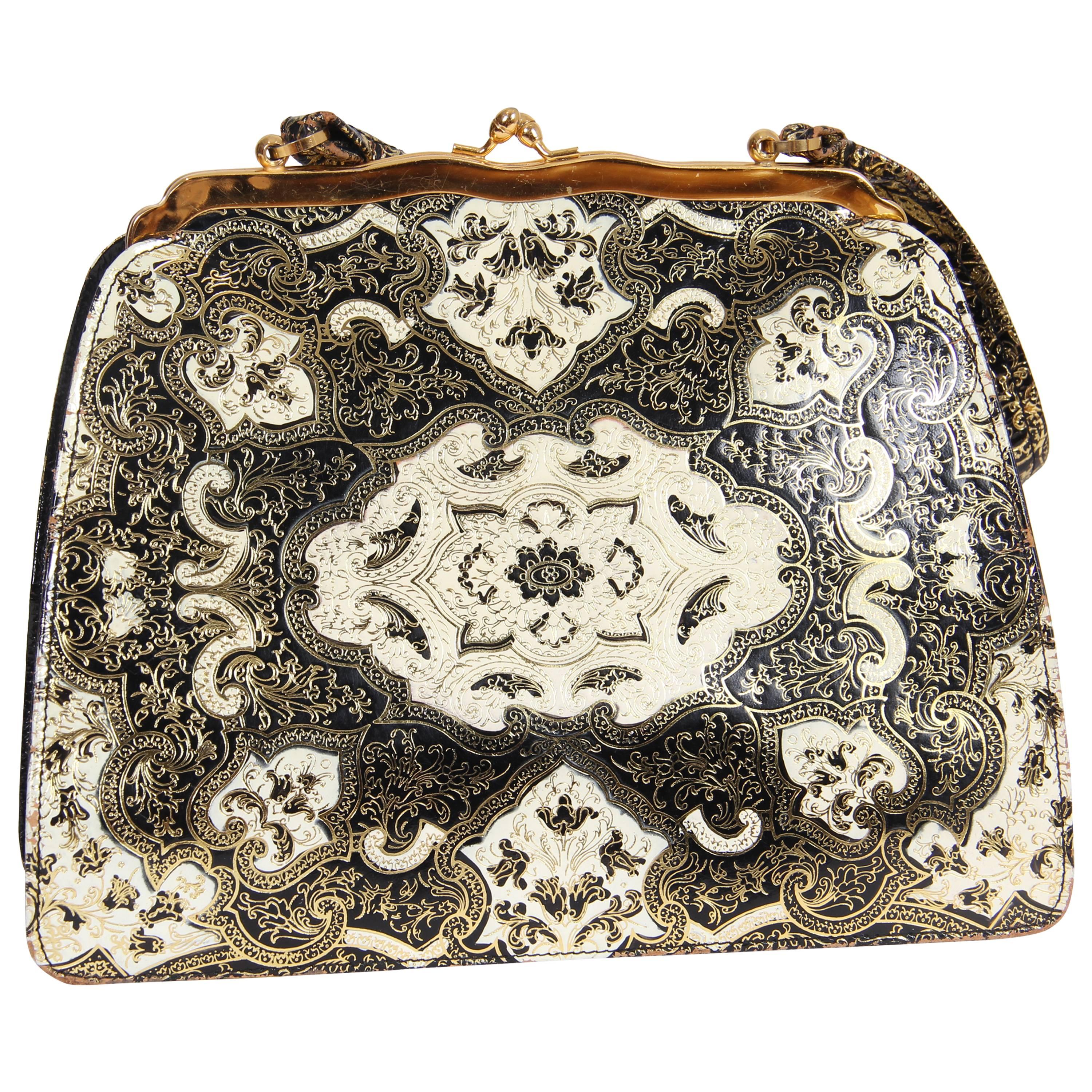 Midcentury Moroccan Leather Purse For Sale at 1stDibs | moroccan purses ...