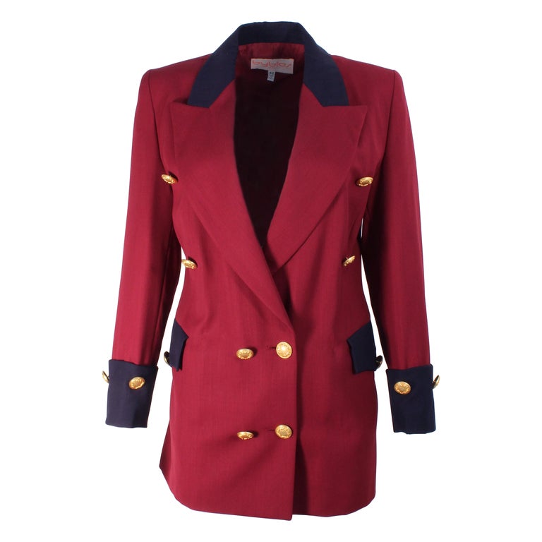 Vintage Byblos Jacket Military Style Blazer Size 42 Made in Italy 1980s ...