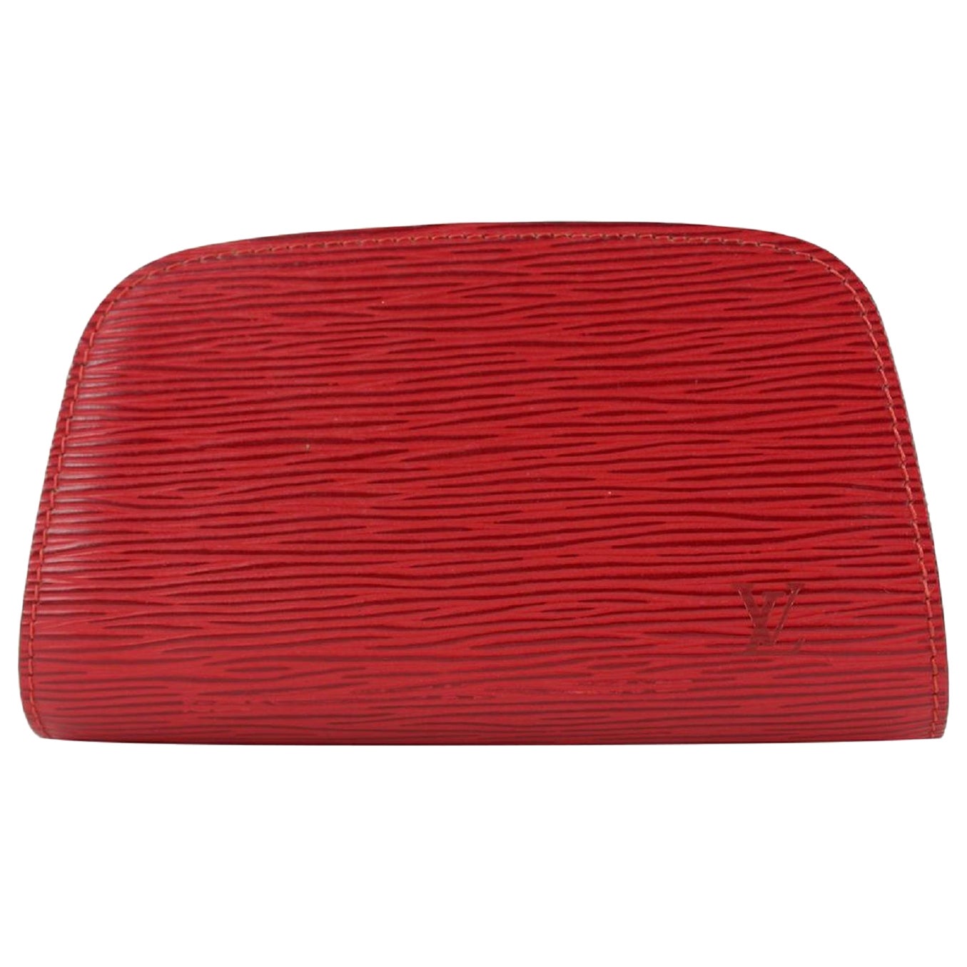 Fabulous Louis Vuitton 27cm Red Monogram Taurillon Leather Clutch Bag ...