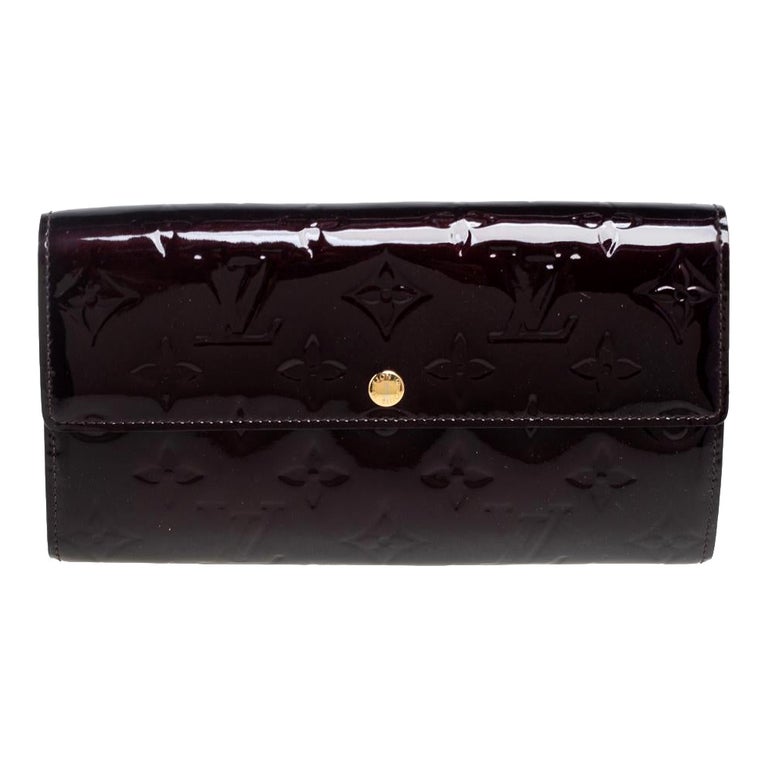 Louis Vuitton Amarante Monogram Vernis Sarah Wallet at 1stDibs