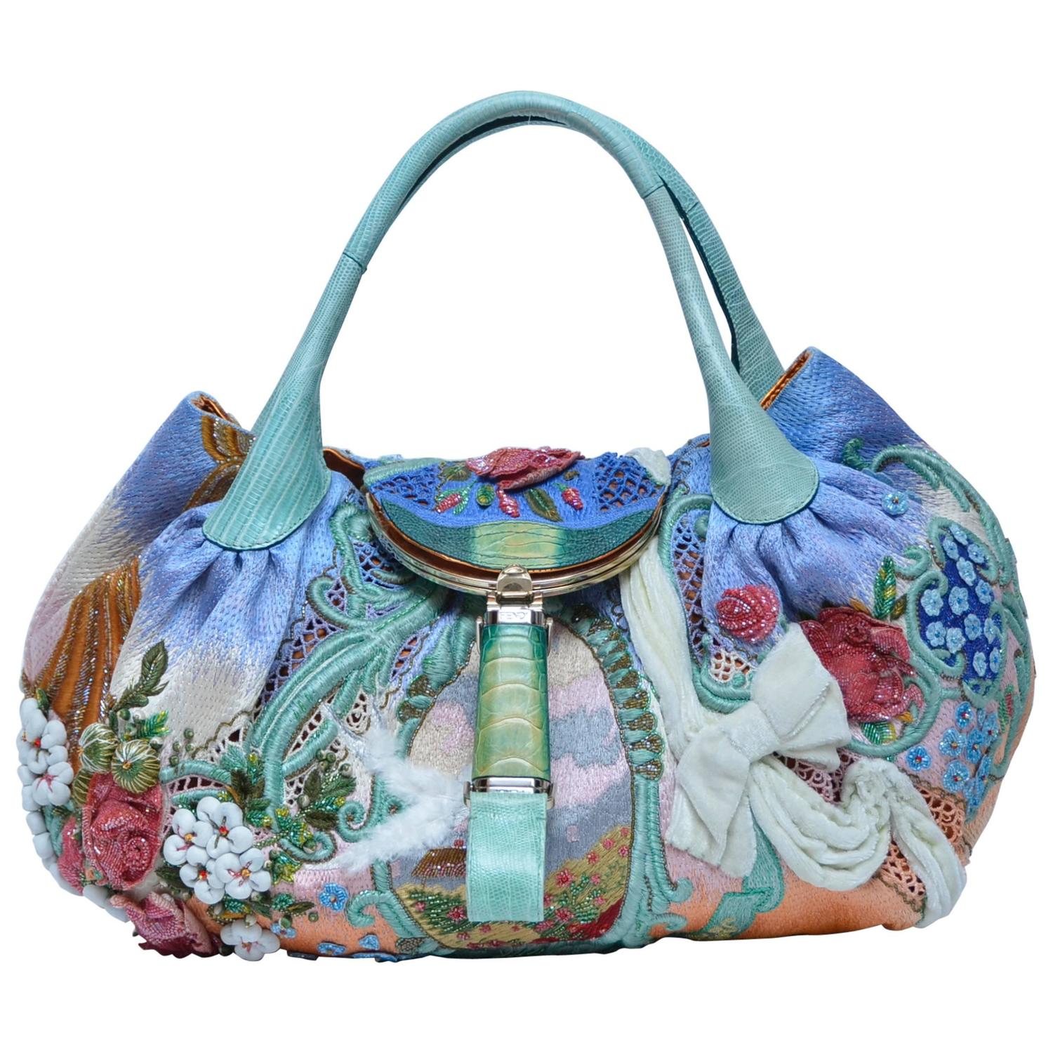 Extremely Rare FENDI Wisteria Spy Handbag Fashion Art '06 Limited ...