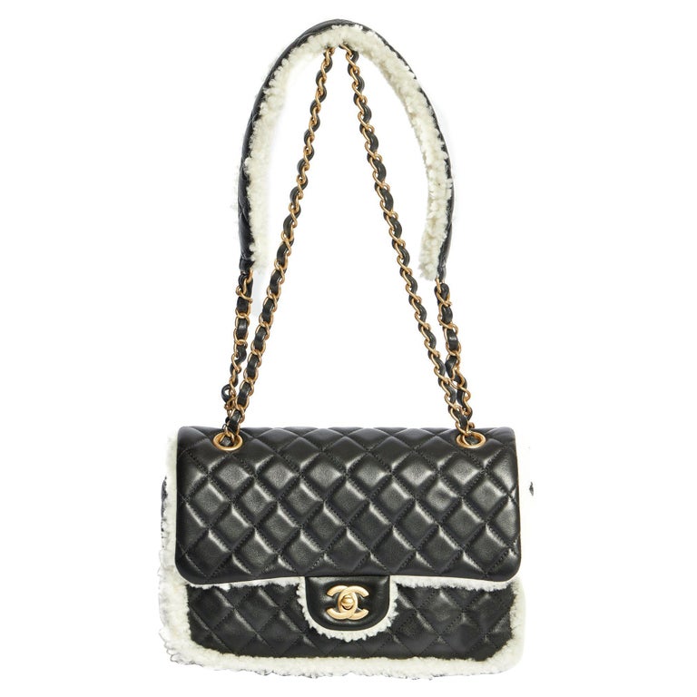 Chanel Large Fur Flap Bag For Sale at 1stDibs