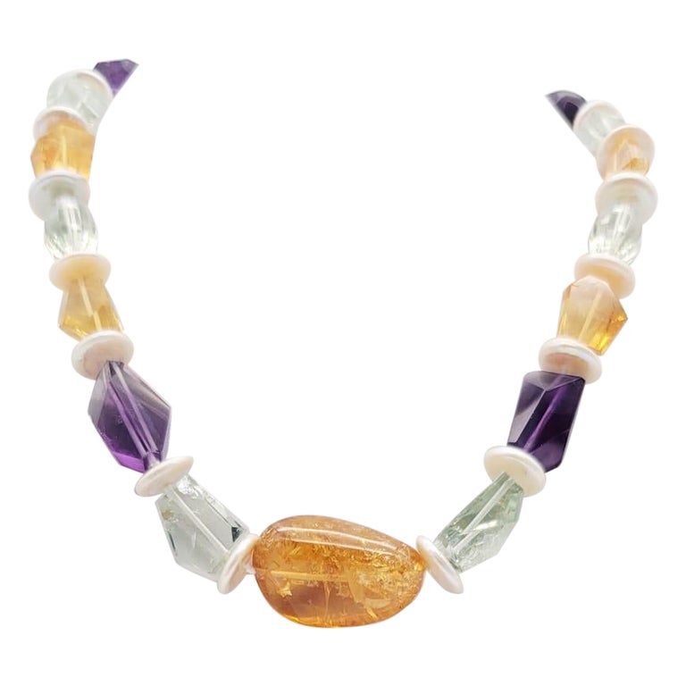 A.Jeschel Glamorous Quartz necklace For Sale at 1stDibs