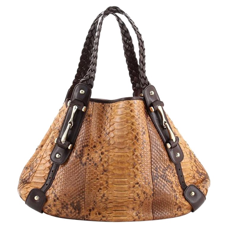 Gucci Pelham Shoulder Bag Python Medium at 1stDibs