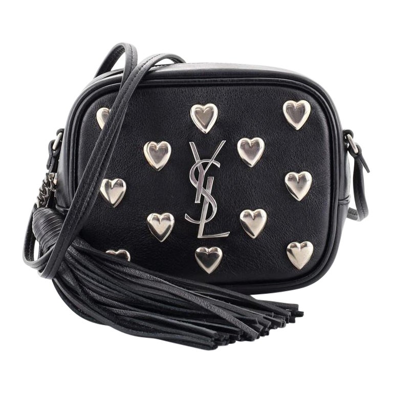 Saint Laurent Classic Monogram Blogger Crossbody Bag Studded Leather ...