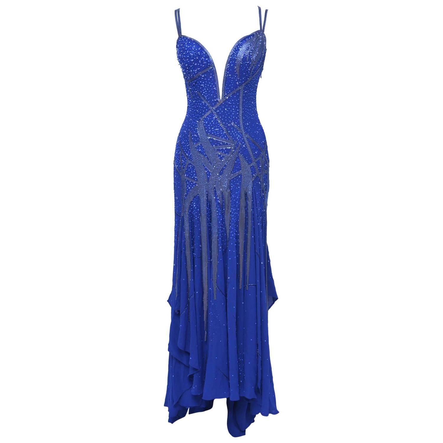Couture Gianni Versace Atelier Oroton Chain Mail Dress at 1stdibs
