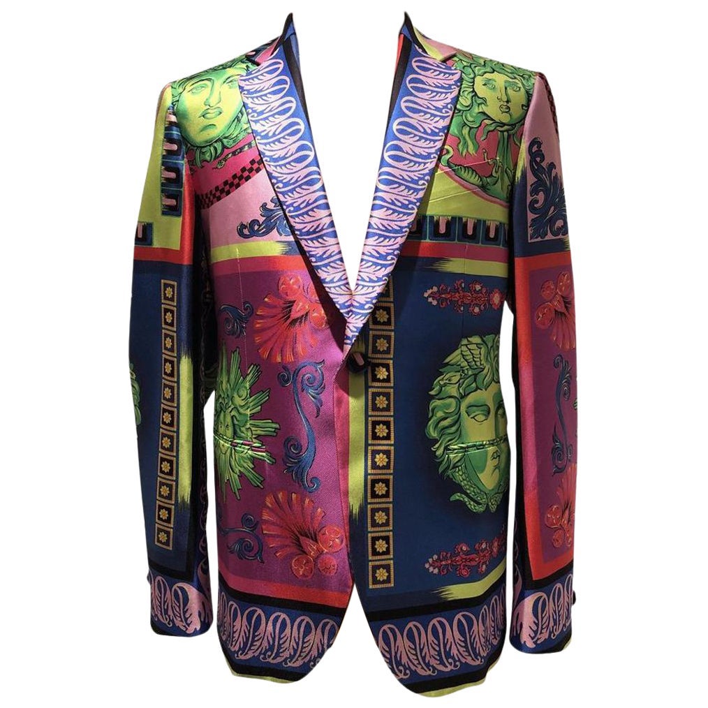 New VERSACE Triptych Print Silk Blazer for Men at 1stDibs | versace ...