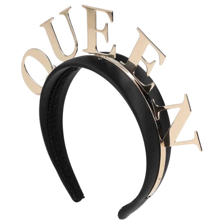 Dolce and Gabbana black #Queen headband hair accessory tiara at 1stDibs