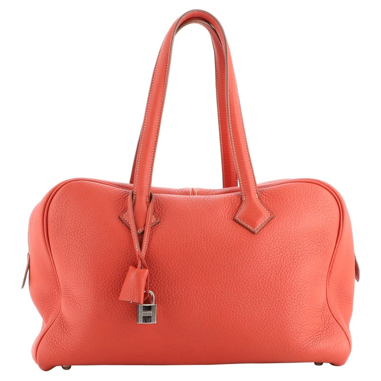 Hermes Victoria II Bag Clemence 35 at 1stDibs