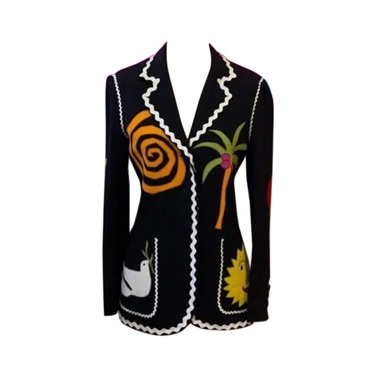 Moschino Cheap Chic Rick Rack Blazer The Nanny Iris Apfel at 1stDibs