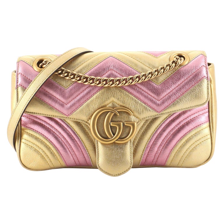 Gucci GG Marmont Flap Bag Matelasse Leather Small at 1stDibs