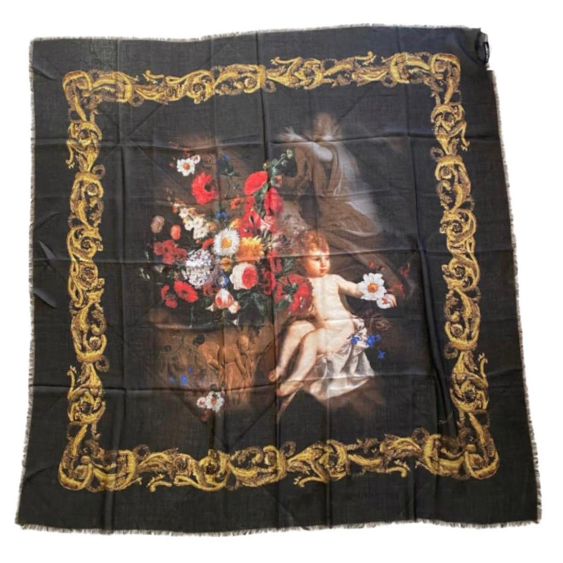 Valentino Silk Scarf with Hand-Rolled Edges For Sale at 1stDibs | hand ...