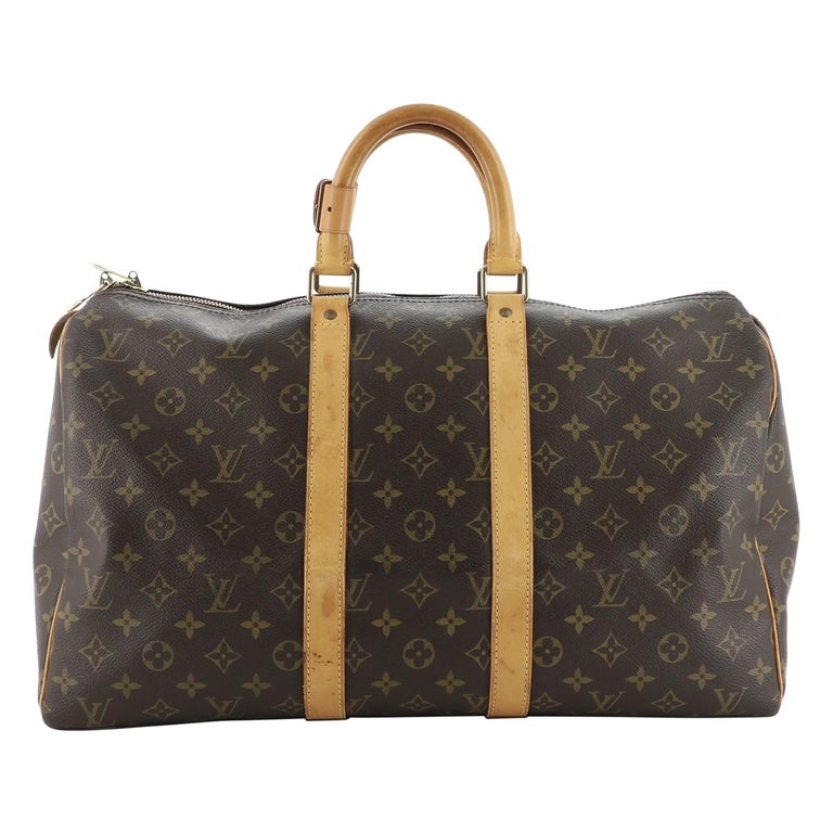 Louis Vuitton Keepall Bag Monogram Canvas 45 at 1stDibs