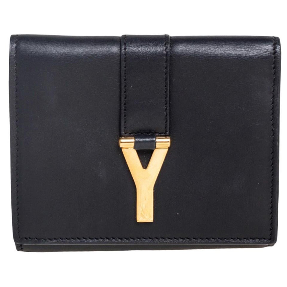 1970s Yves Saint Laurent Vintage YSL Monogram Logo Wallet at 1stDibs ...
