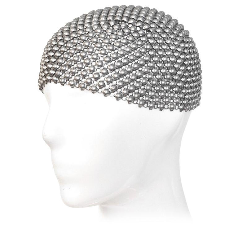 Mesh Disco Hat / Paco Rabanne Era at 1stDibs