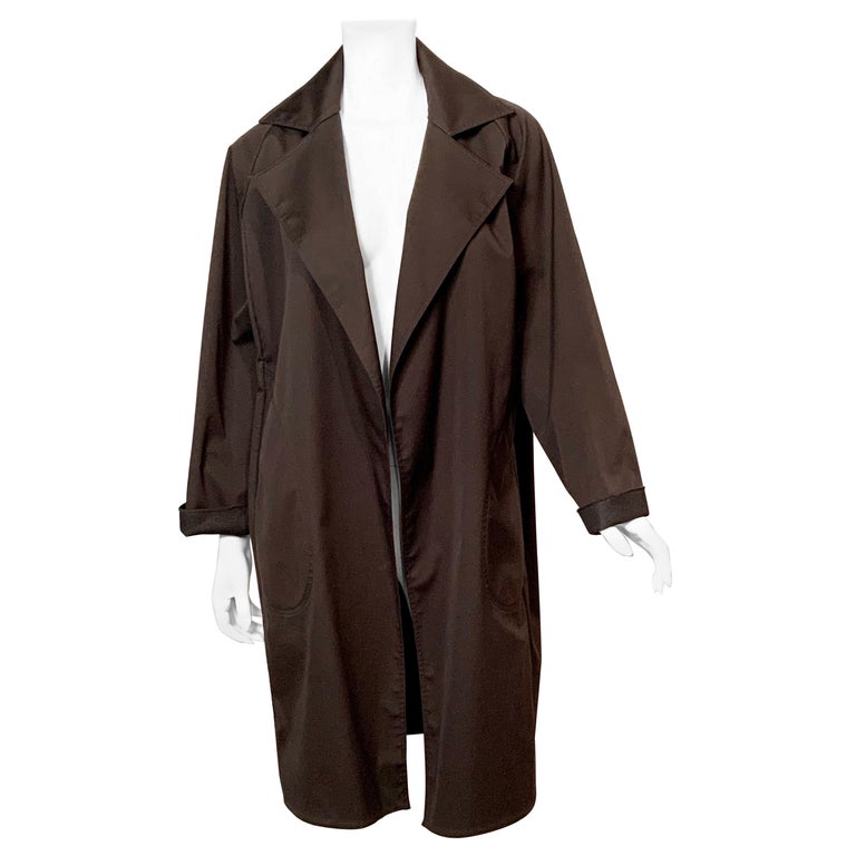 Shamask Black Cotton Raincoat For Sale at 1stDibs