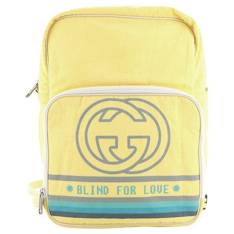 Gucci 80's Patch Backpack Nylon Medium at 1stDibs