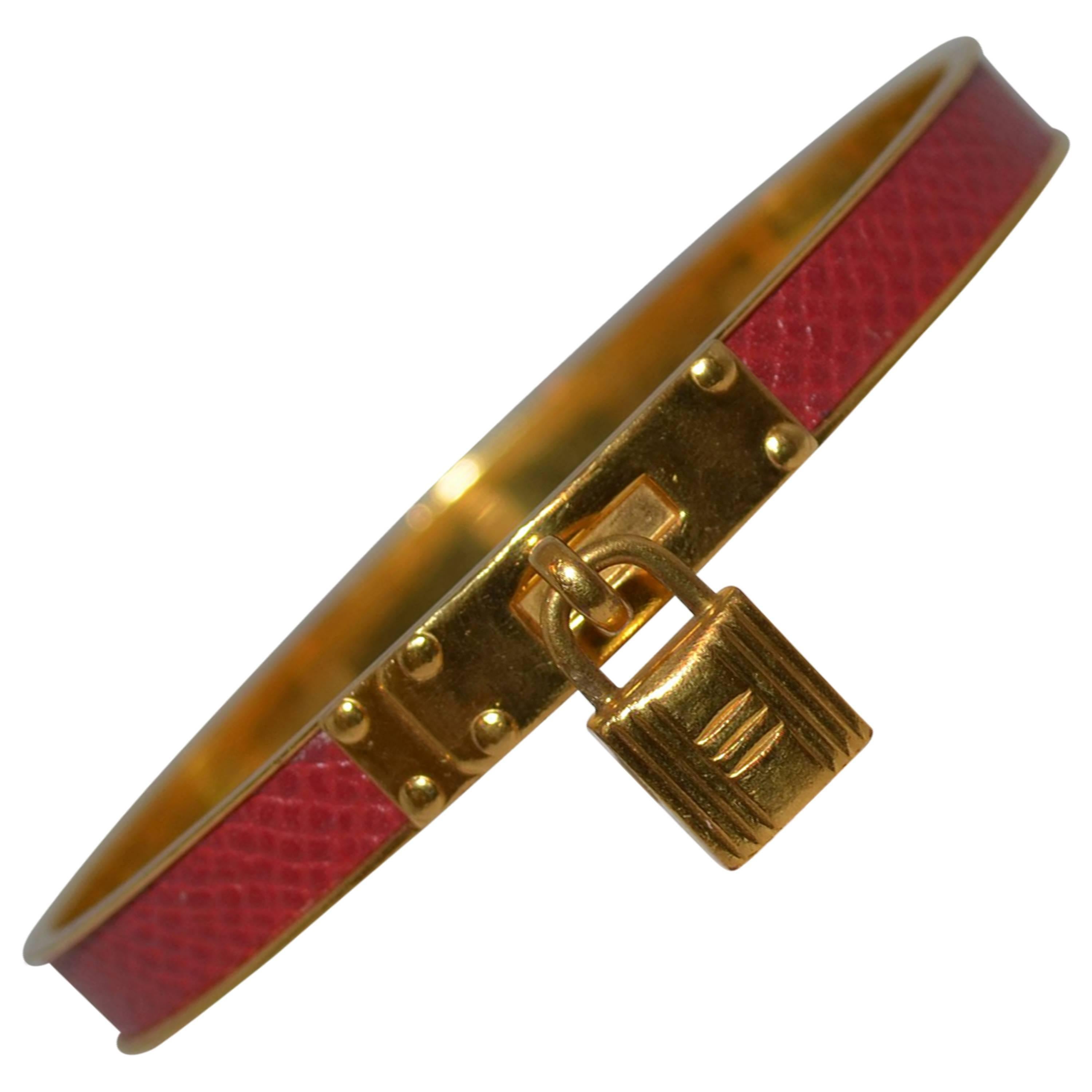 Hermes Paris Kelly Bangle Bracelet at 1stDibs | hermes kelly grommet ...