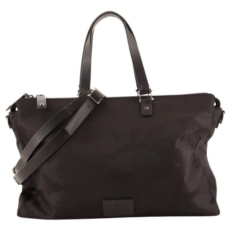 Valentino Convertible Zip Briefcase Camo Nylon Large at 1stDibs