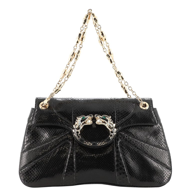 Gucci Jeweled Dragon Bag Python at 1stDibs