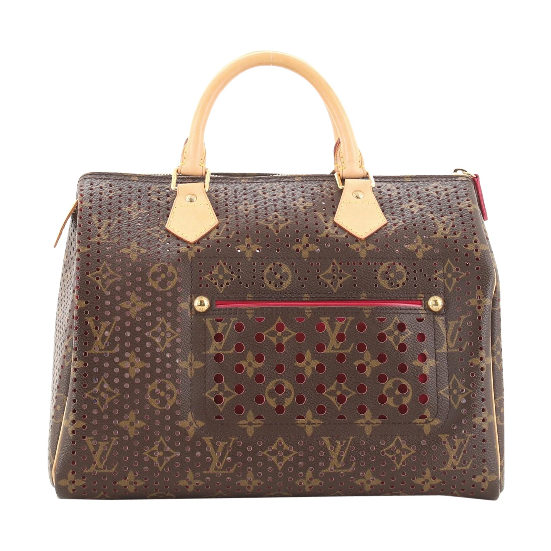 Louis Vuitton Speedy Handbag Perforated Monogram Canvas 30 at 1stDibs
