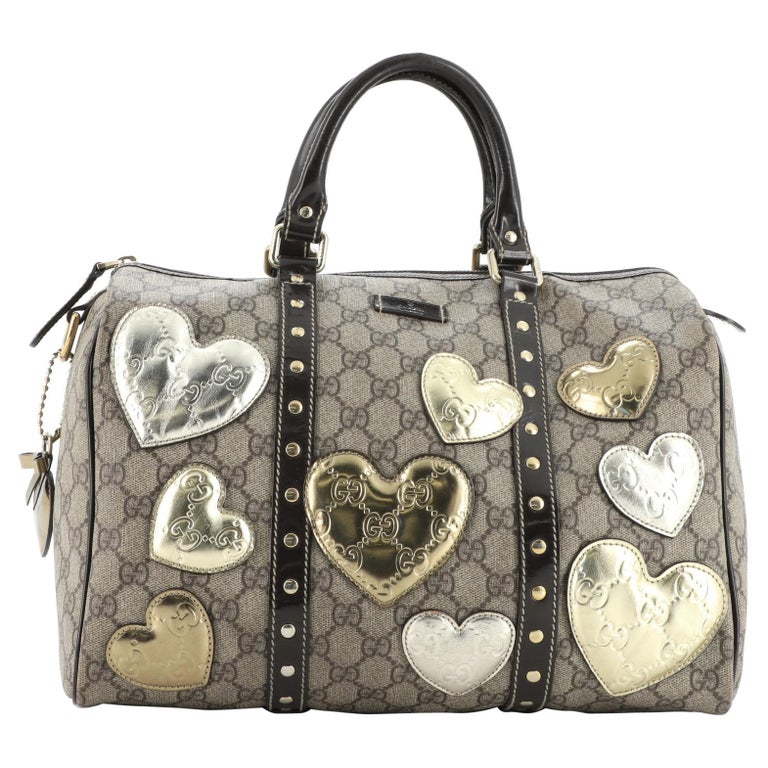Gucci Joy Boston Bag Limited Edition GG Coated Canvas Medium at 1stDibs