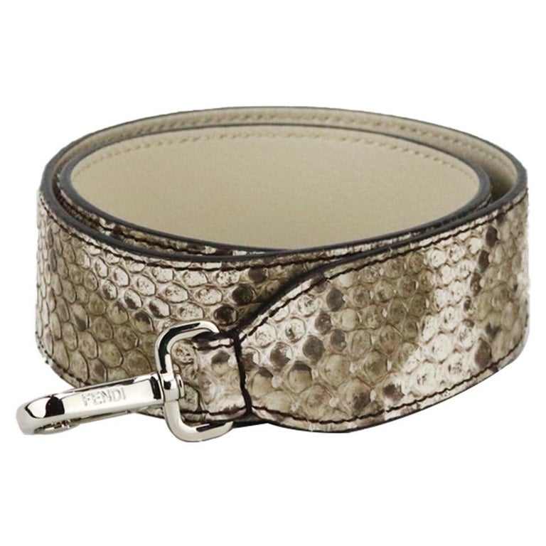 Fendi Python And Leather Bag Strap For Sale at 1stDibs