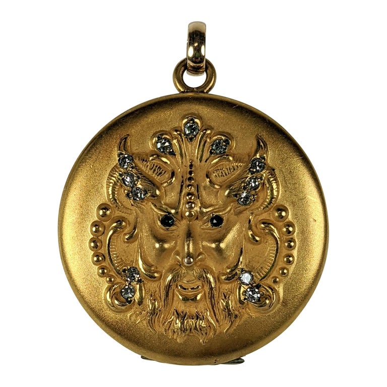 Unusual Victorian Devil Locket For Sale at 1stDibs