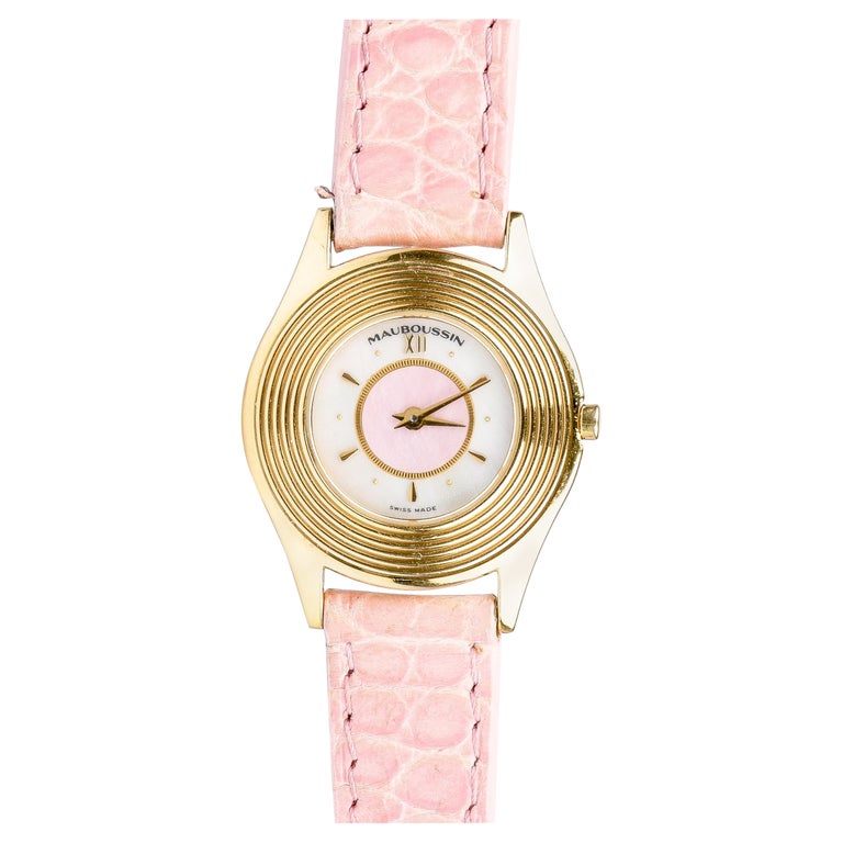 Mauboussin 18 carat yellow gold watch at 1stDibs