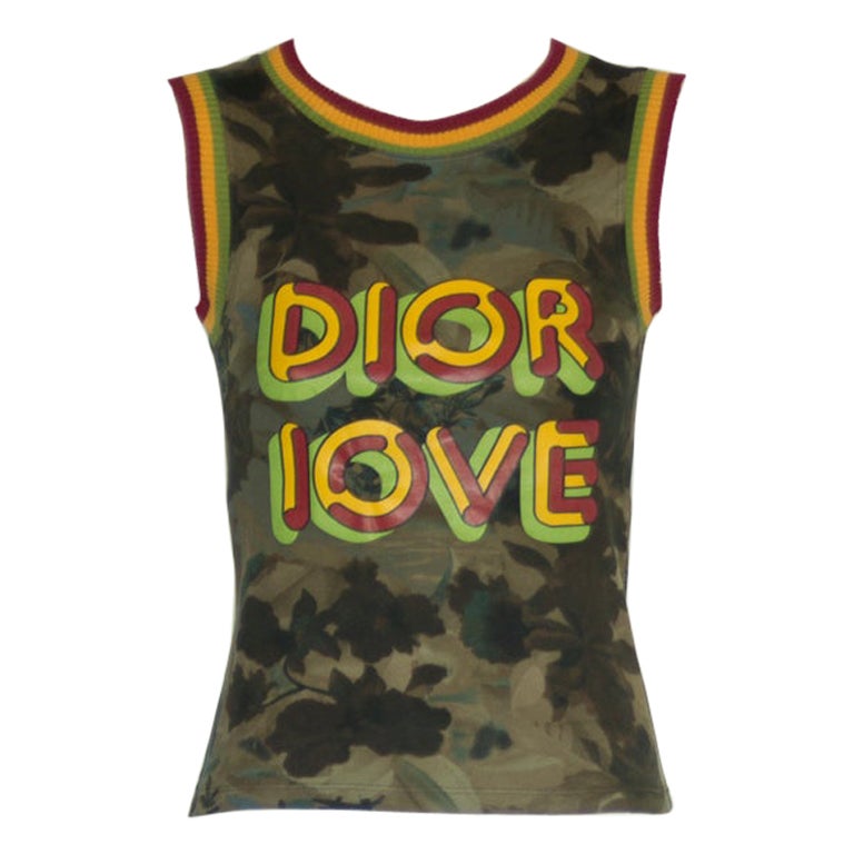 Christian Dior By John Galliano Love Rasta Mania Tank Top, Fall-Winter ...