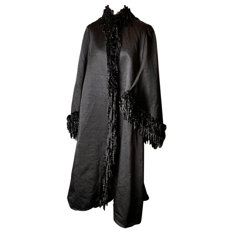 Antique Victorian mourning coat, dolman sleeve For Sale at 1stDibs