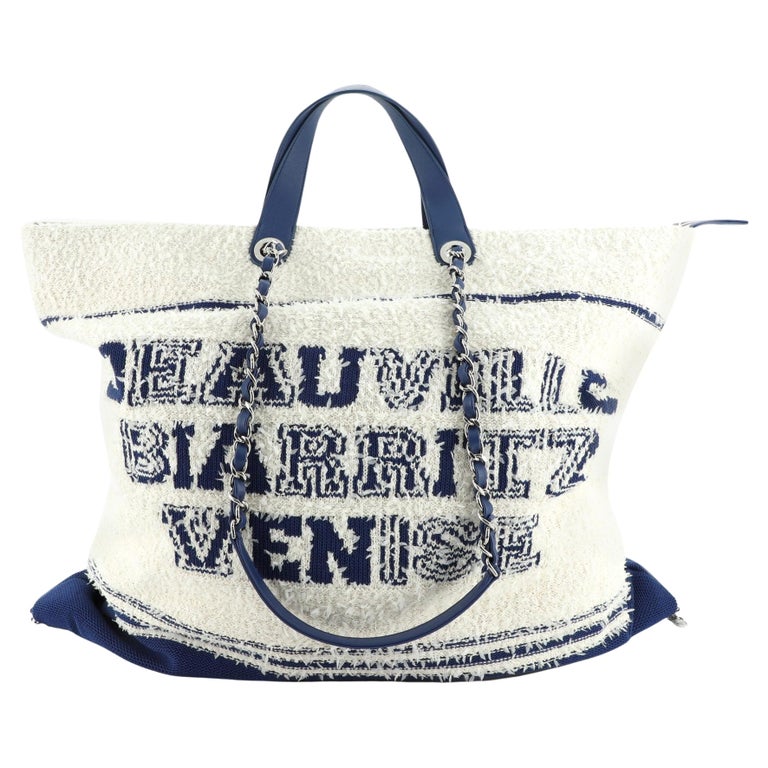 Chanel Venise Biarritz Shopping Tote Terry Cloth Large at 1stDibs