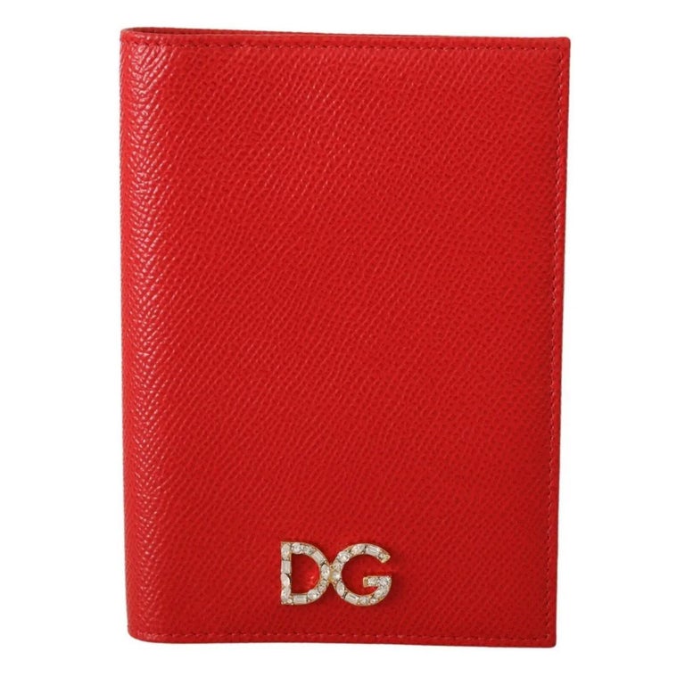 Dolce and Gabbana leather bifold wallet with DG crystals features For ...