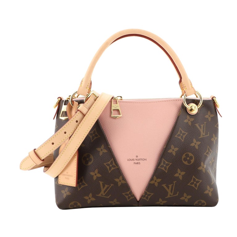 Louis Vuitton V Tote Monogram Canvas and Leather BB For Sale at 1stDibs