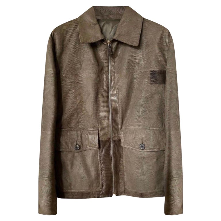 Hermes Mens Lizard Moto Jacket 32, 000$ For Sale at 1stDibs
