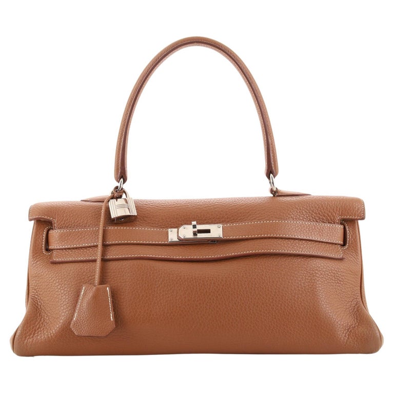 Hermes Shoulder Kelly Bag Clemence 42 at 1stDibs