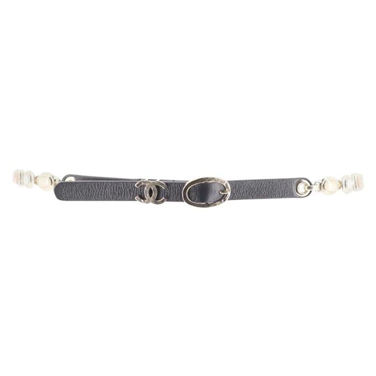 Chanel Gem Belt in White For Sale at 1stDibs