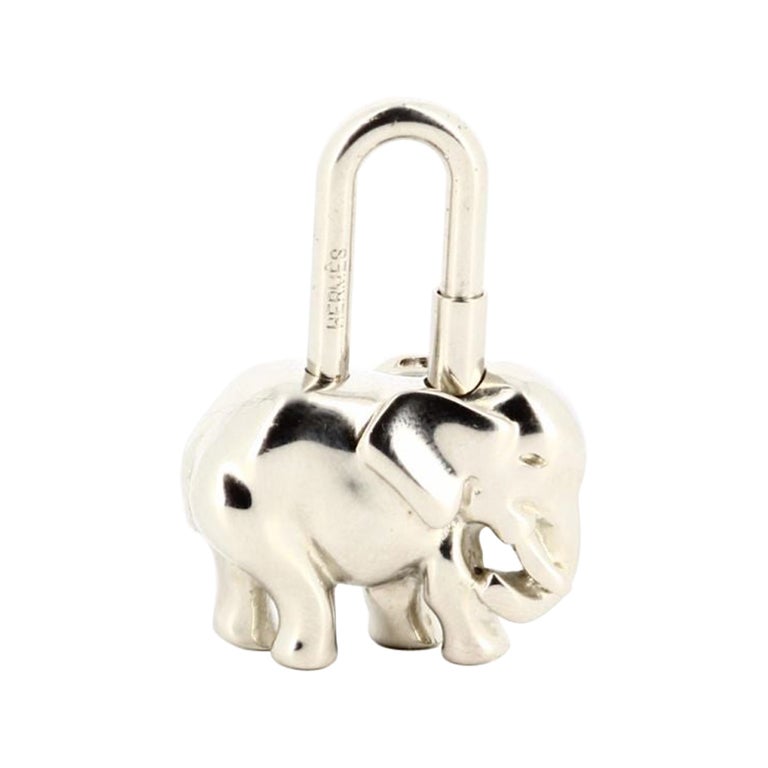 Hermes Elephant Bag Charm in Metal at 1stDibs