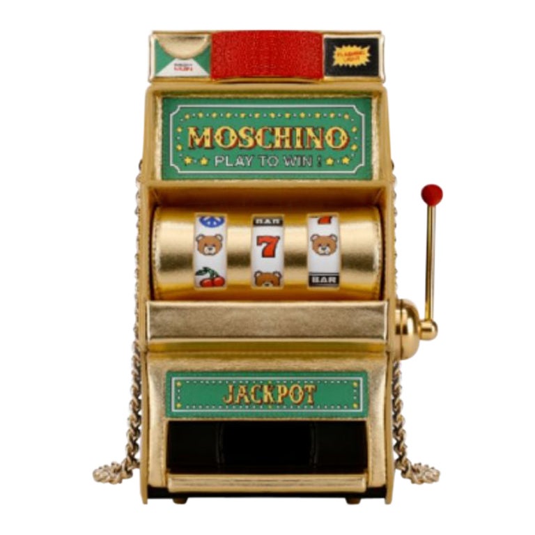 AW19 Moschino Couture Jeremy Scott Slot Machine Calf Leather Shoulder ...