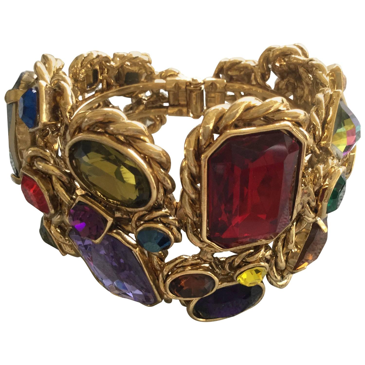 Huge Butler And Wilson Vintage Cuff Bracelet. 1980's. at 1stdibs