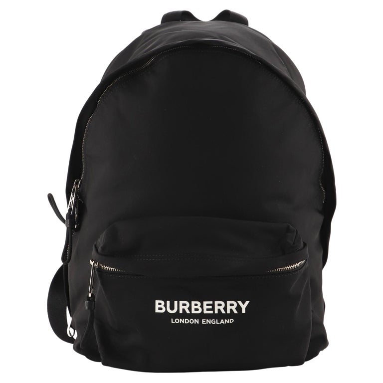 Burberry Logo Zip Backpack Nylon Large at 1stDibs