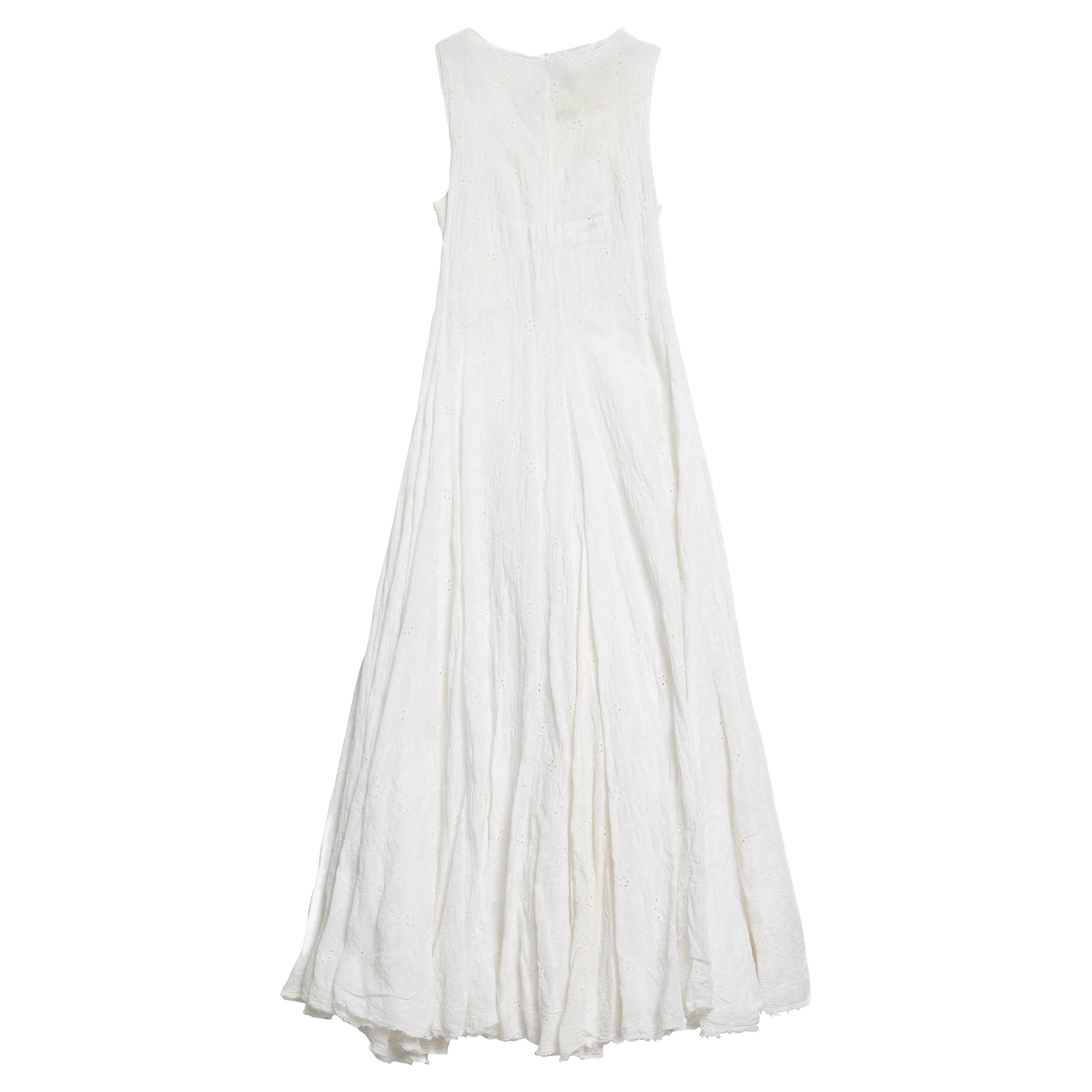 1920s Cotton Net and Lace Dress For Sale at 1stDibs