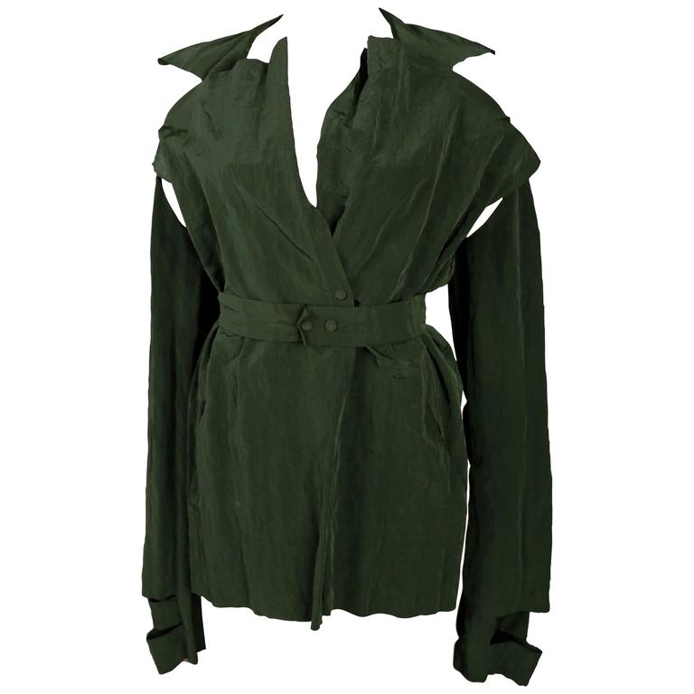 Maison Martin Margiela deconstructed crinkled jacket, c. 1990s at ...