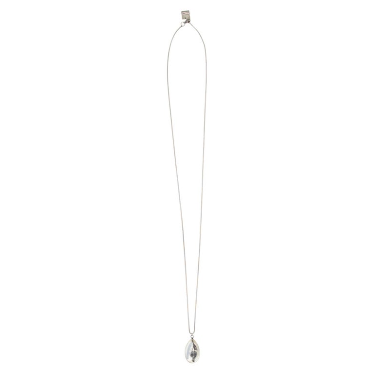 Goti Italy Sterling Silver and Resin Pendant Necklace For Sale at 1stDibs