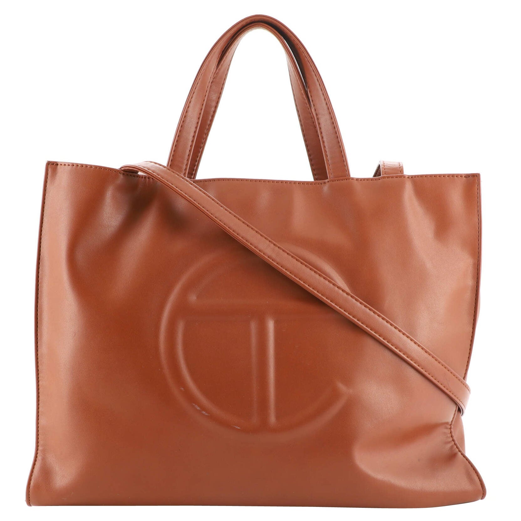 Telfar Shopping Tote Faux Leather Small at 1stDibs